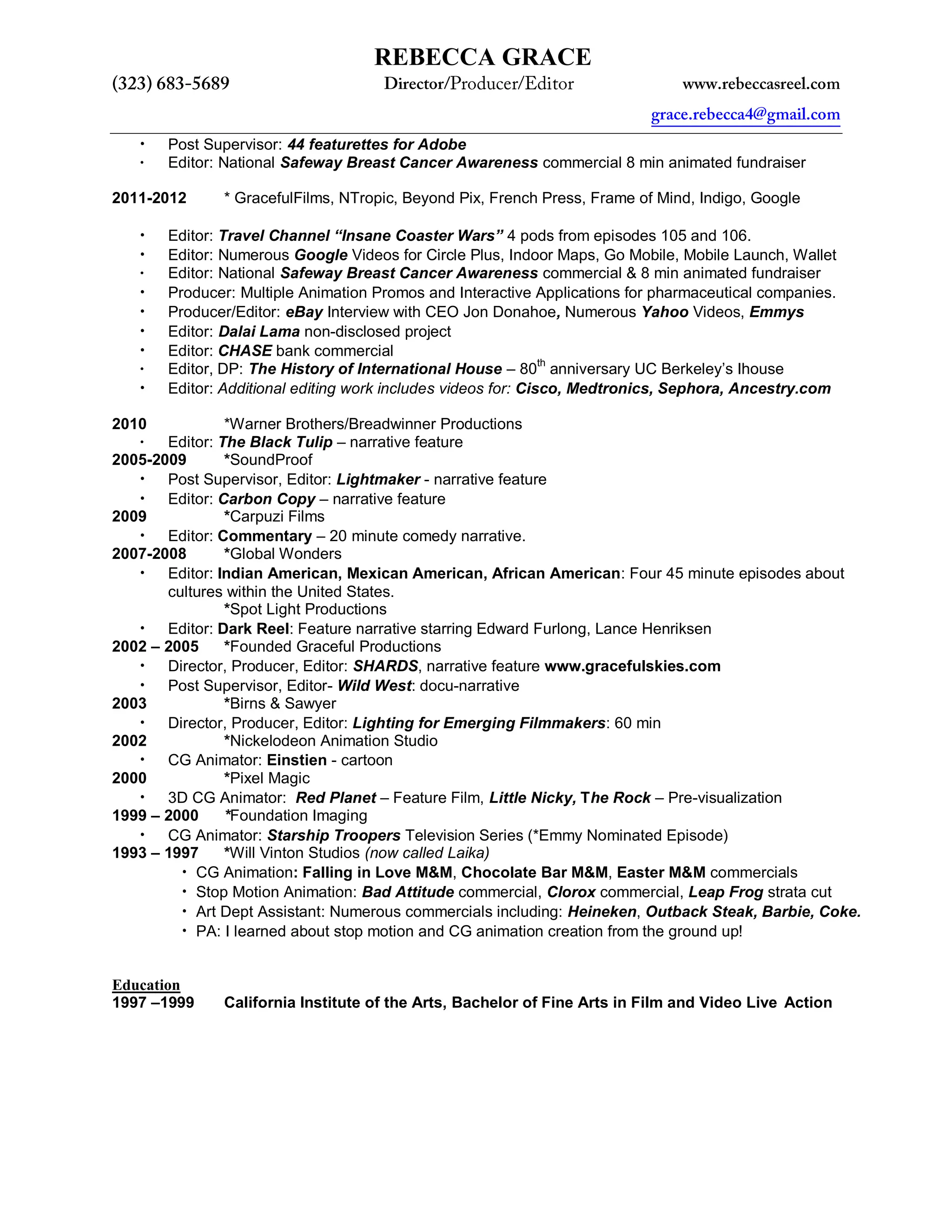 Rebecca resume 09_21_15 | PDF