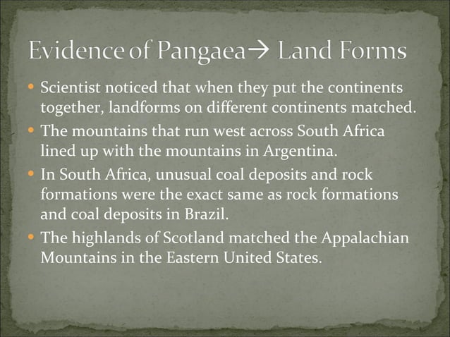 The Theory of Pangaea by: Rebecca | PPT