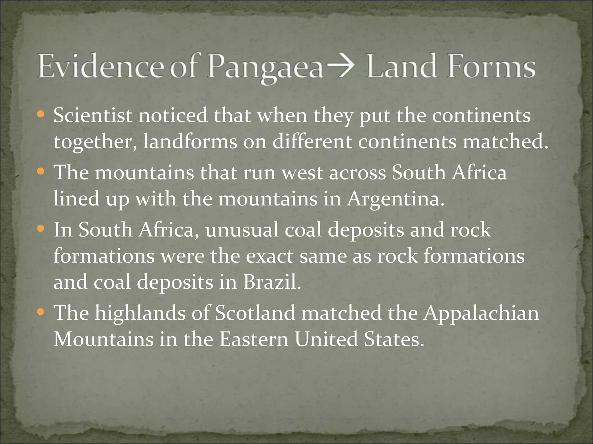 The Theory of Pangaea by :Rebecca | PPT