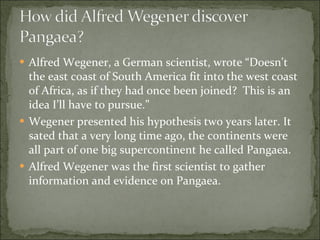 The Theory of Pangaea by :Rebecca | PPT