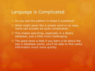 Introduction to Controlled Vocabulary | PPT