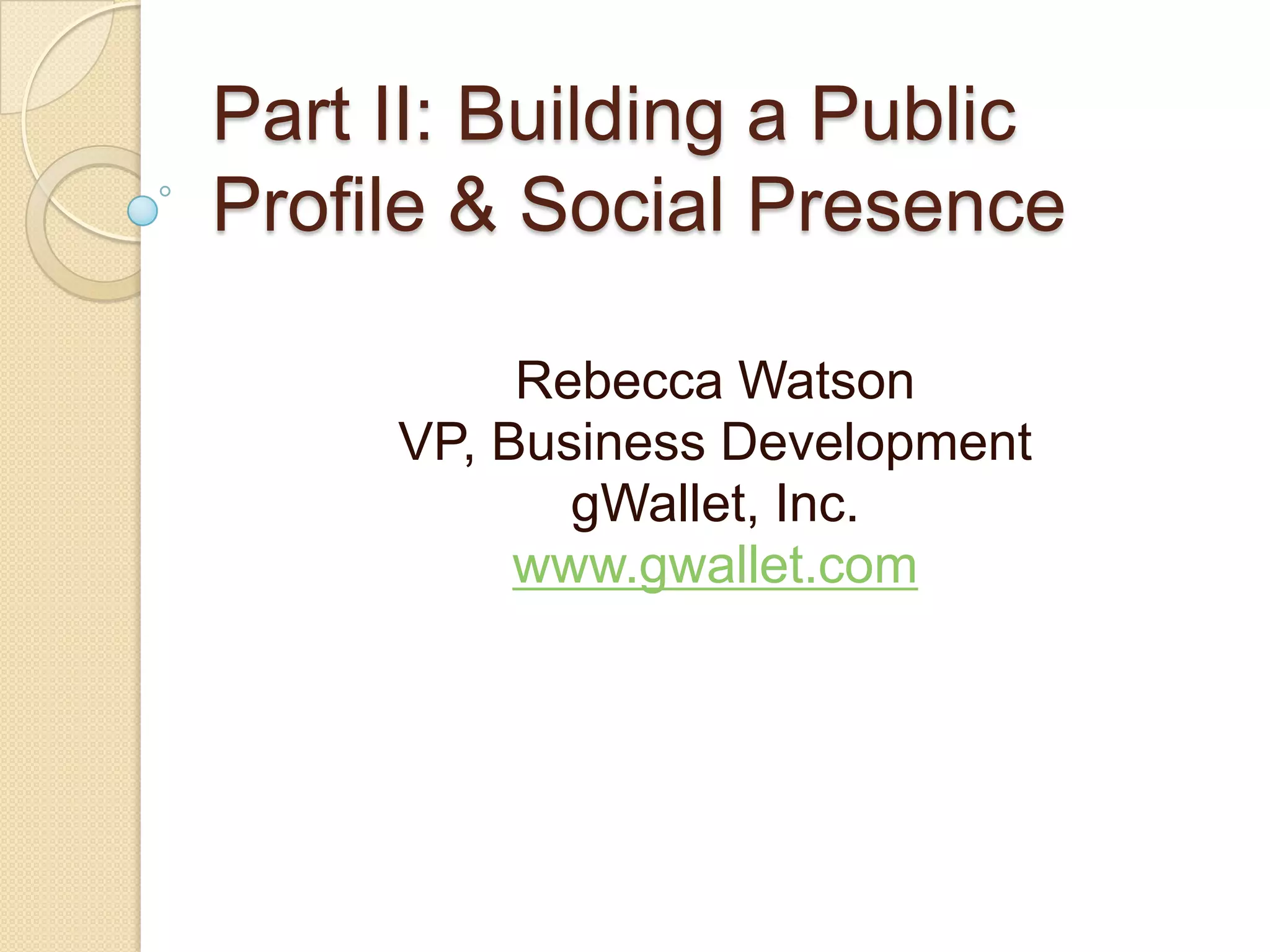 Rebecca Watson | PPTX
