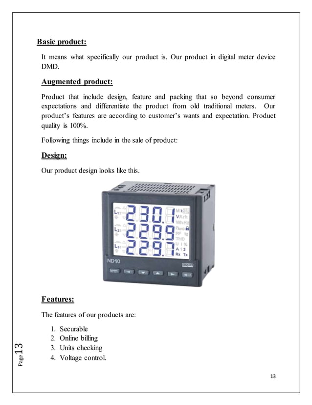 Digital meter device | DOCX | Gas and Electric | Home Utilities