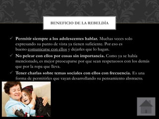 Rebeldía adolescente | PPTX