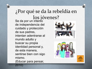 Rebeldía en los adolecentes | PPTX