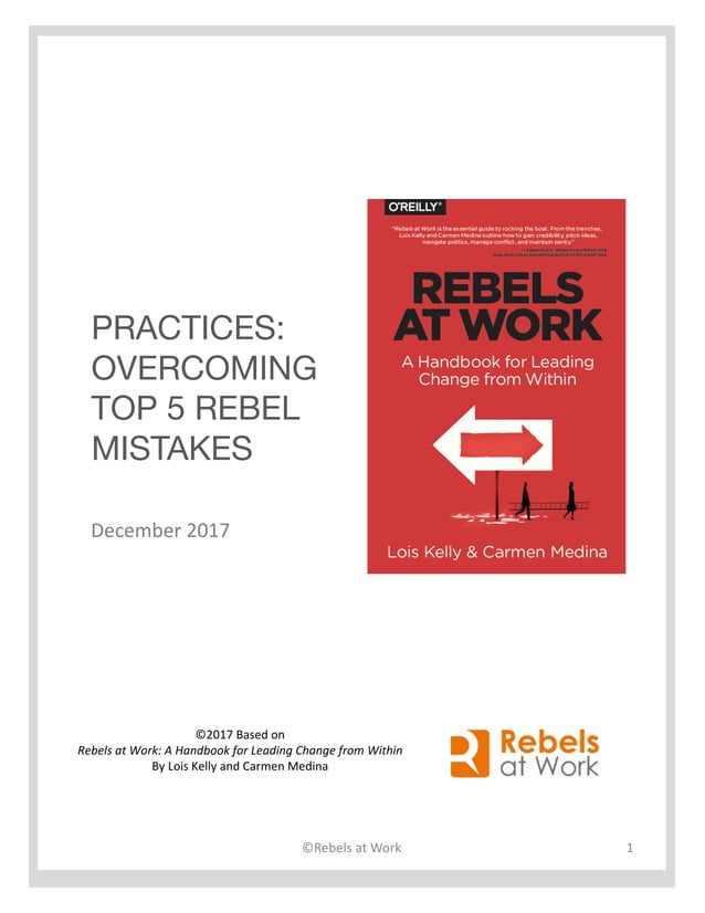 Rebels At Work: Overcoming Top Five Mistakes | PDF