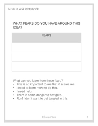 Rebels At Work: Overcoming Top Five Mistakes | PDF