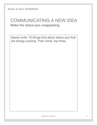 Rebels At Work: Overcoming Top Five Mistakes | PDF