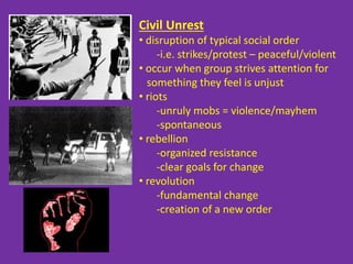 Rebellion, riots & revolution | PPTX