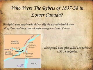 Rebellions of 1837 1838 power point | PPT