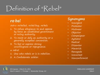 Rebellious leadership | PDF