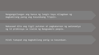 Rebelyong Moro sa Pilipinas | PPTX