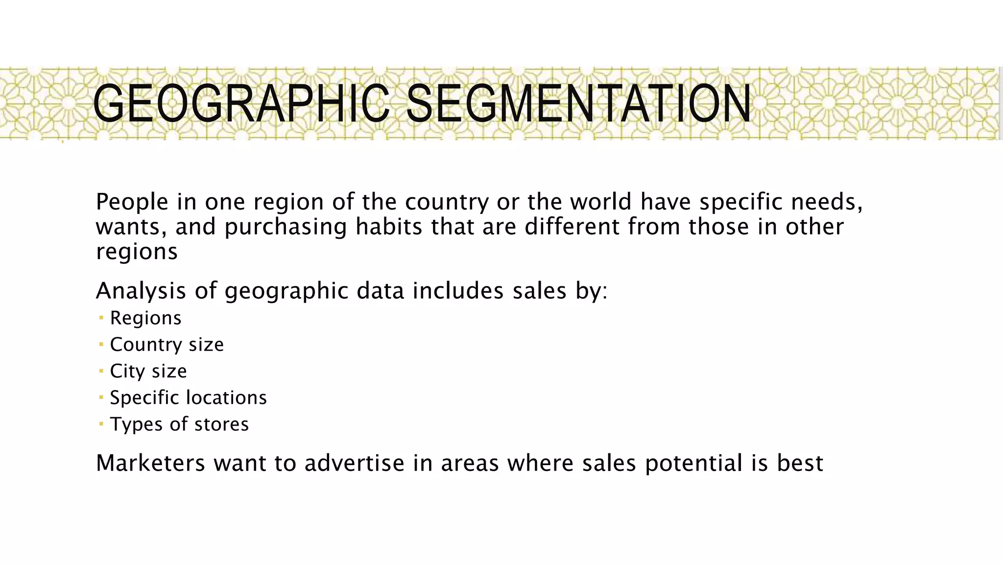 Process of Segmenting the Consumer Market | PPTX | Marketing and ...