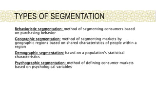 Process of Segmenting the Consumer Market | PPTX | Marketing and ...