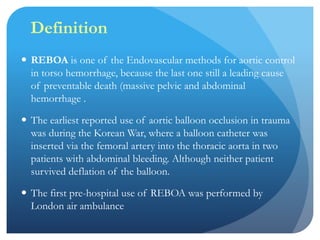 Reboa | PPTX | First Aid | Injuries
