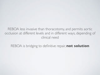 REBOA | PDF
