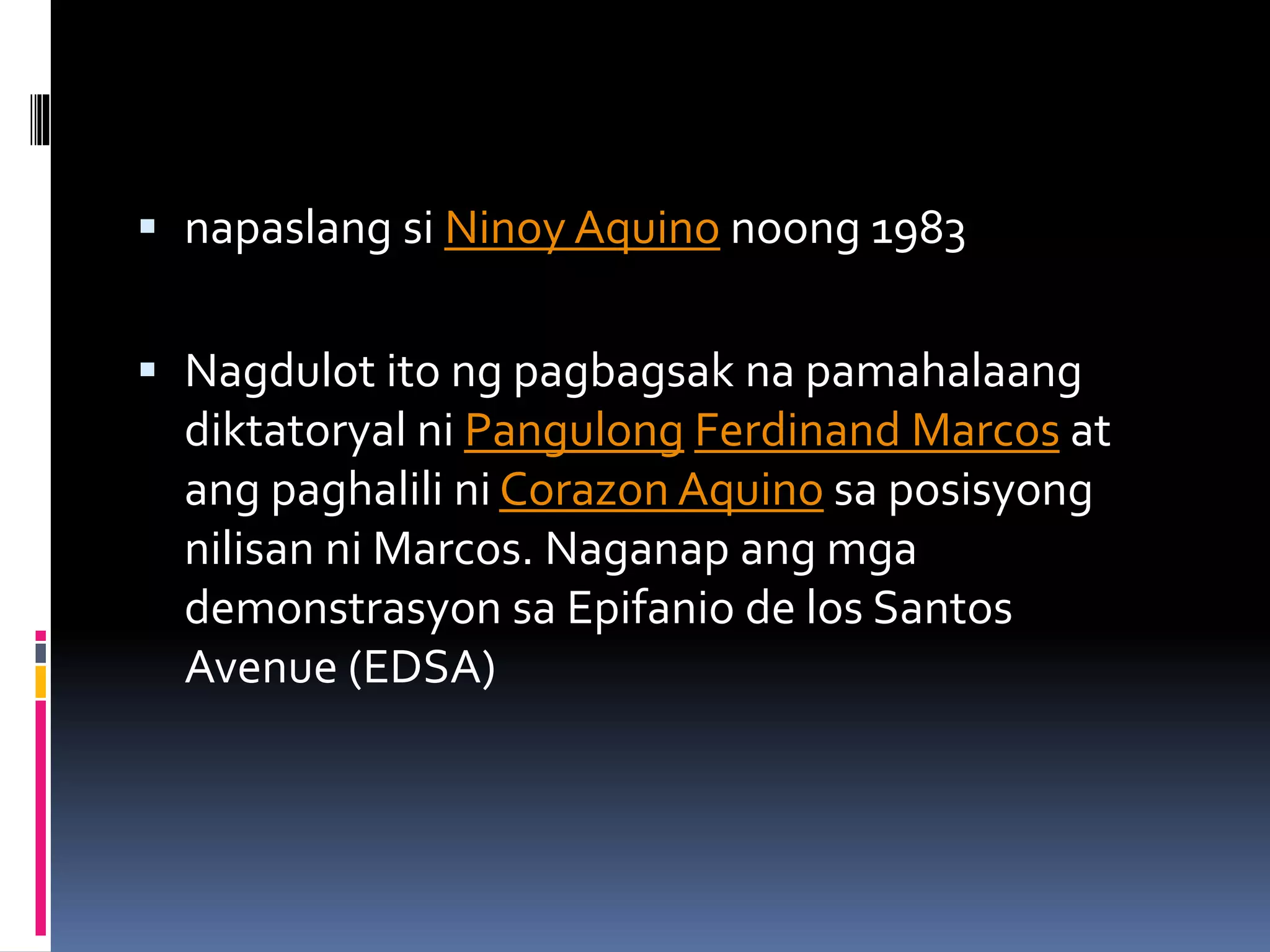 Rebolusyong edsa ng 1986 | PPTX