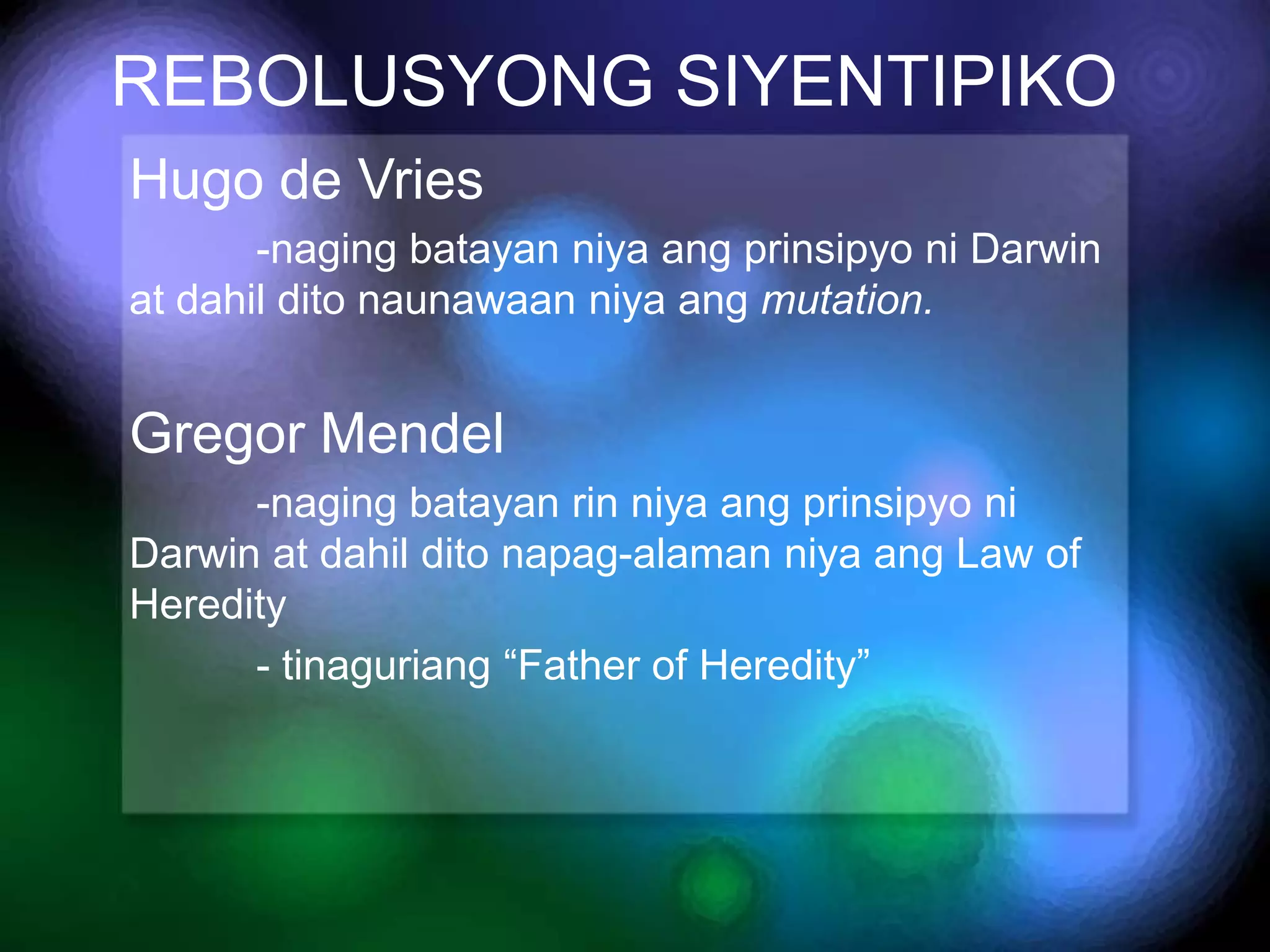 Rebolusyong siyentipiko | PPTX