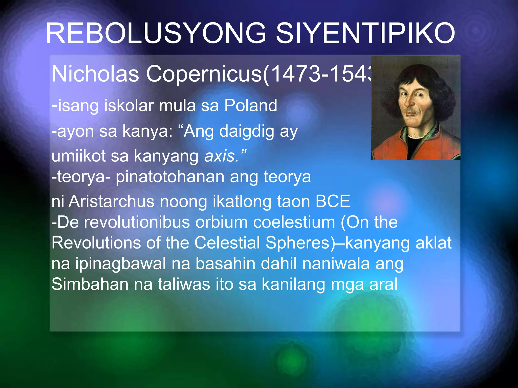 Rebolusyong siyentipiko | PPTX