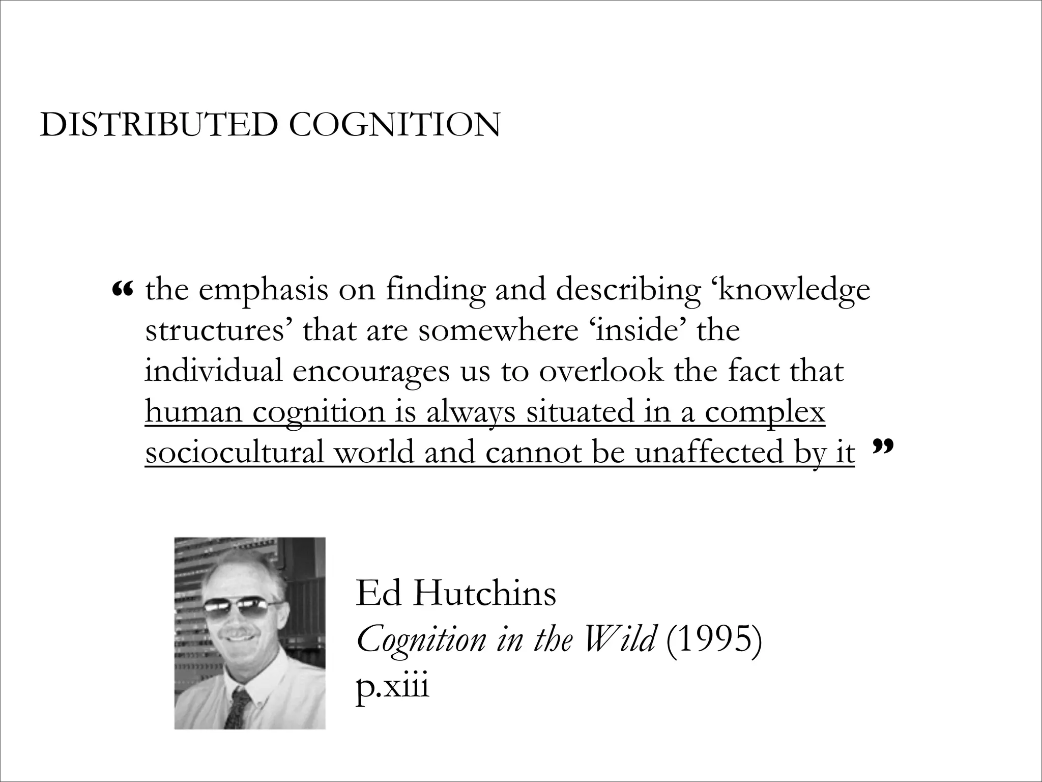Distributed Cognition And The Social Web Ppt