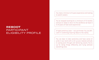 REBOOT Brochure | PDF