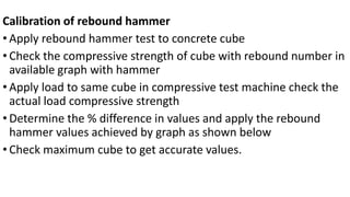 Rebound hammer test (non destructive test | PPTX