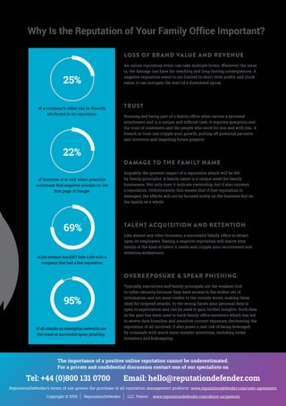 ReputationDefender - Family Office Reputation Management | PDF