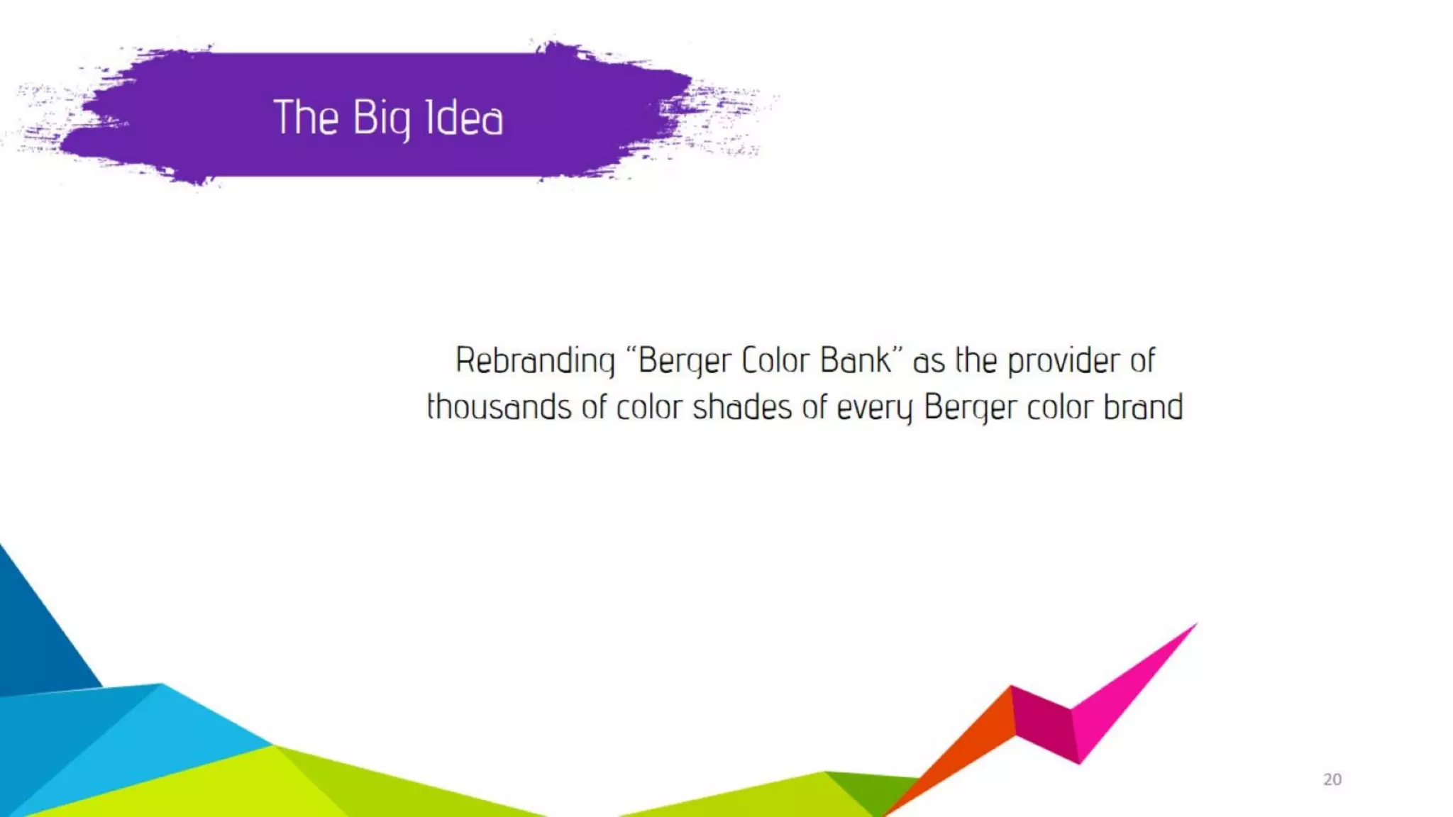Rebranding Berger Color Bank CreADive '16 Semifinal | PDF