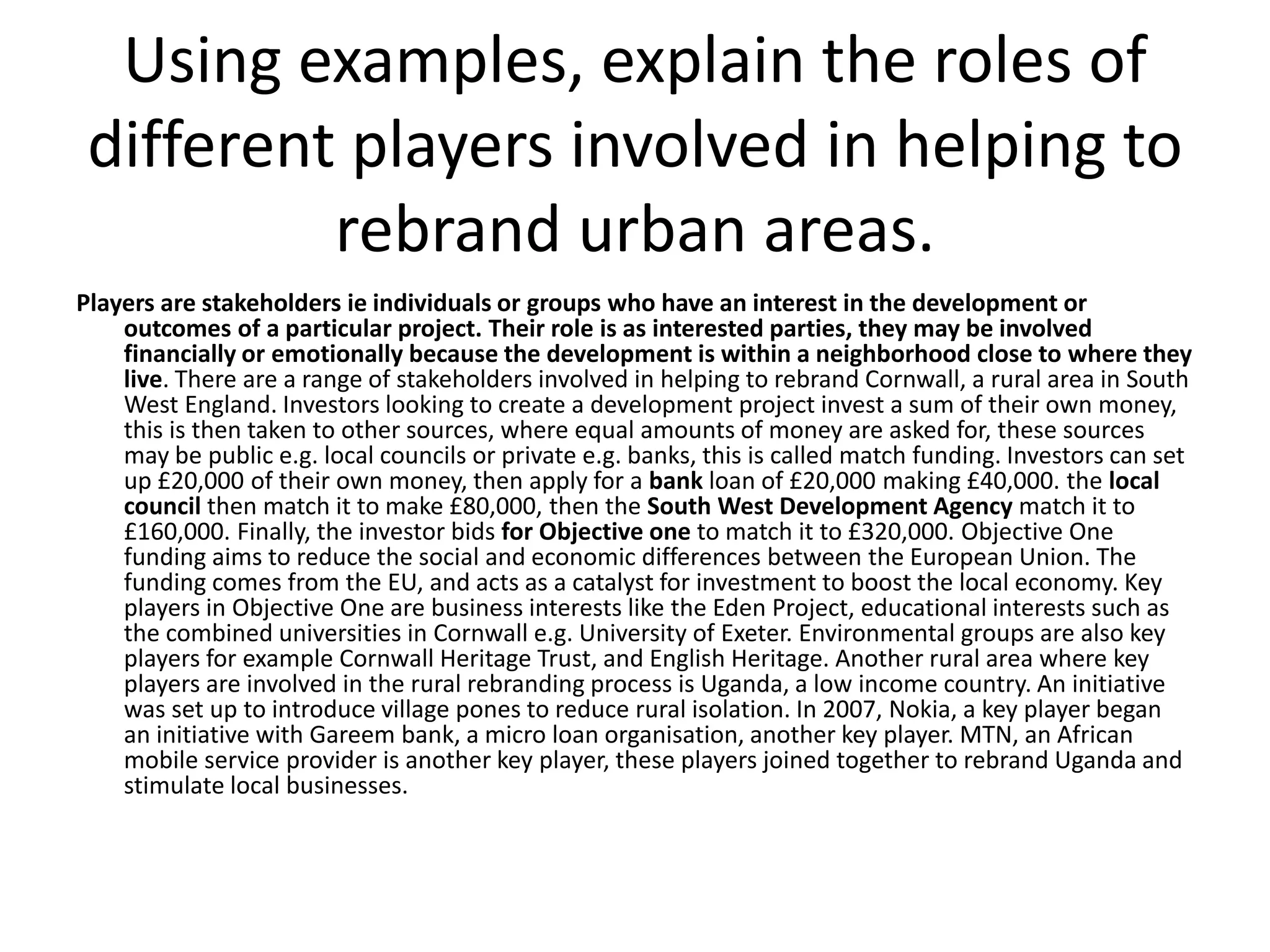 Rebranding places | PPTX