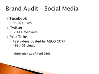 Michael's Agco Presentation | PPT