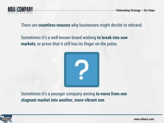 Rebranding Strategy – Six Steps | PDF