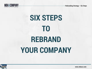 Rebranding Strategy – Six Steps | PDF