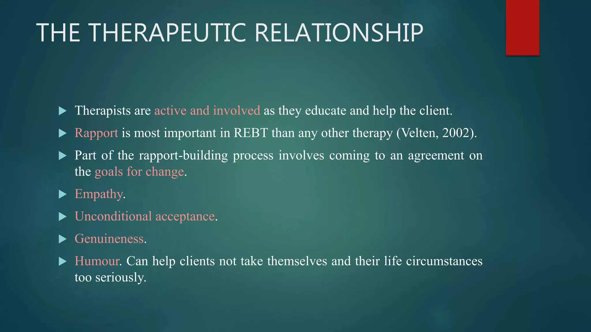 Rational emotive behaviour therapy | PPTX