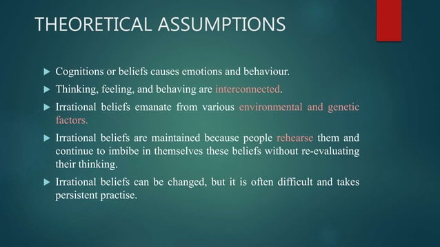 Rational emotive behaviour therapy | PPTX