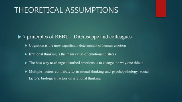 Rational emotive behaviour therapy | PPTX