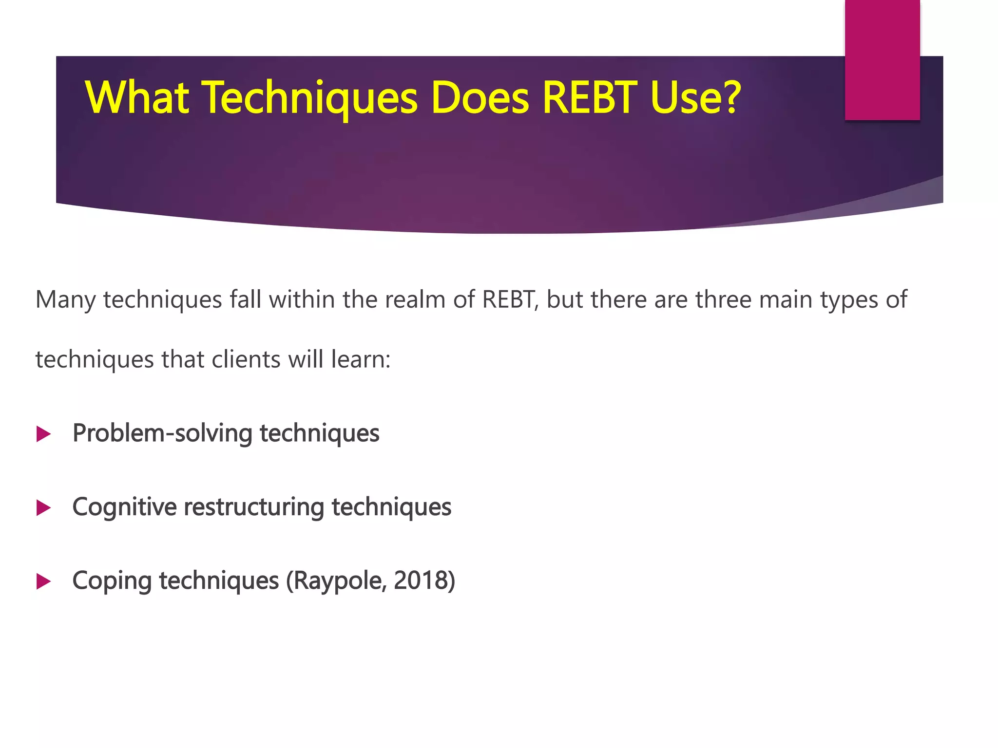 REBT.ppt | Mental Health | Diseases and Conditions