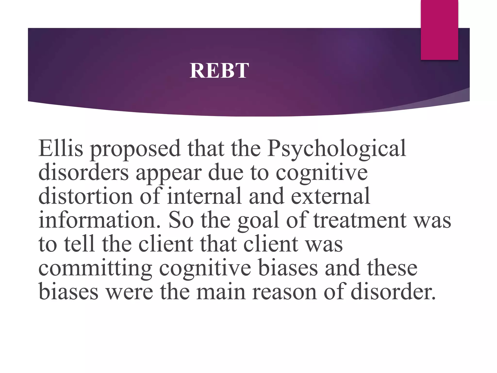 REBT.ppt | Mental Health | Diseases and Conditions