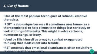 Rational Emotive Behavior Therapy in Psychology | PPTX