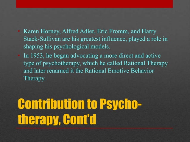 Albert Ellis & REBT | PPTX