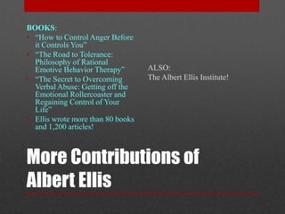 Albert Ellis & REBT | PPTX