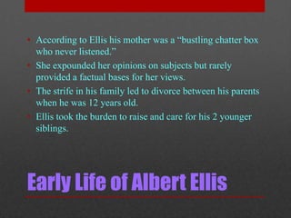 Albert Ellis & REBT | PPTX