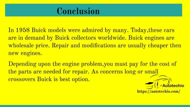 Rebuild buick engines | PPT