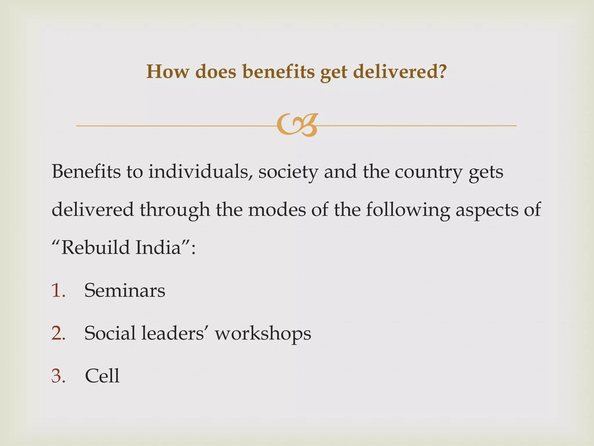 "Rebuild India" Outline. | PPTX