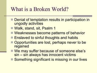 Rebuilding A Broken World | PPT