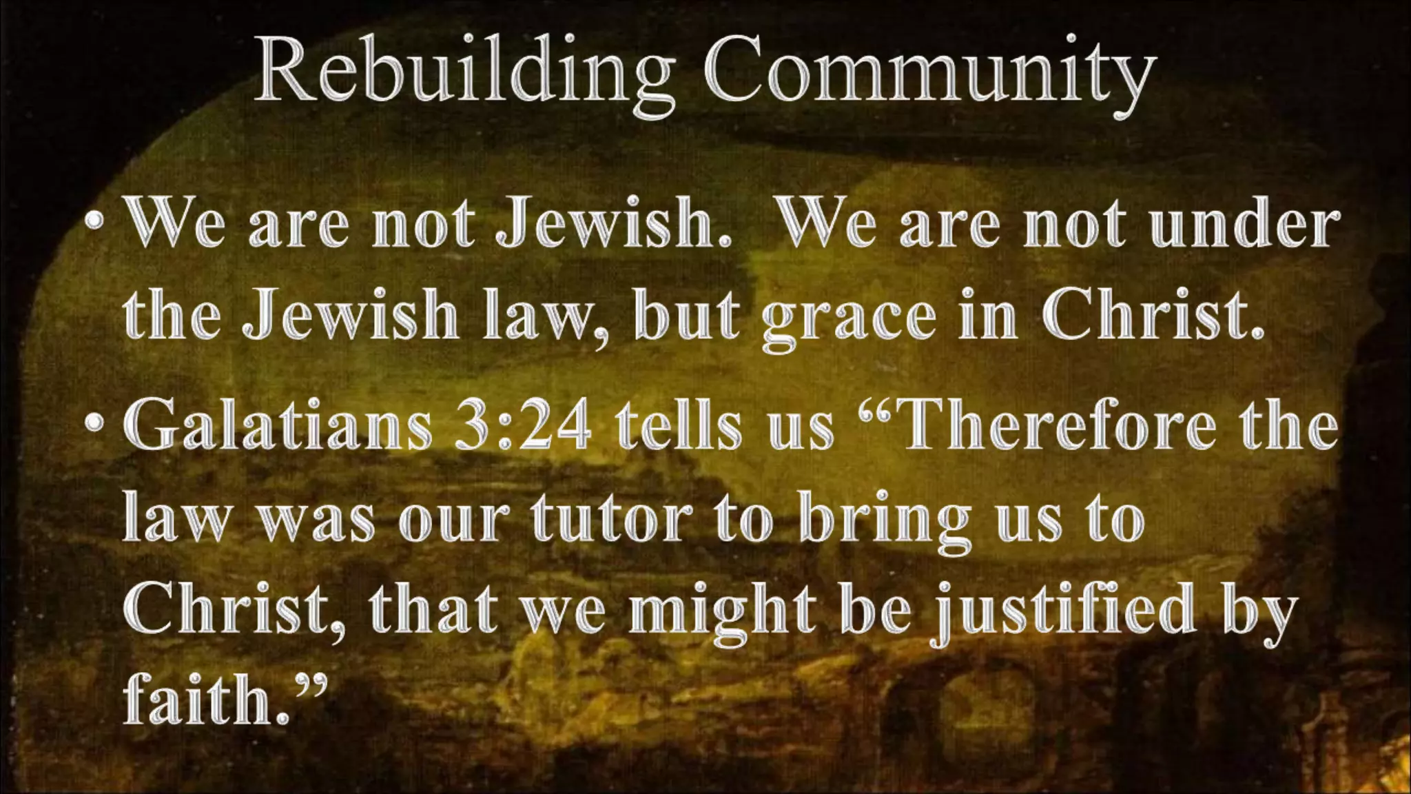 Rebuilding community | PPT