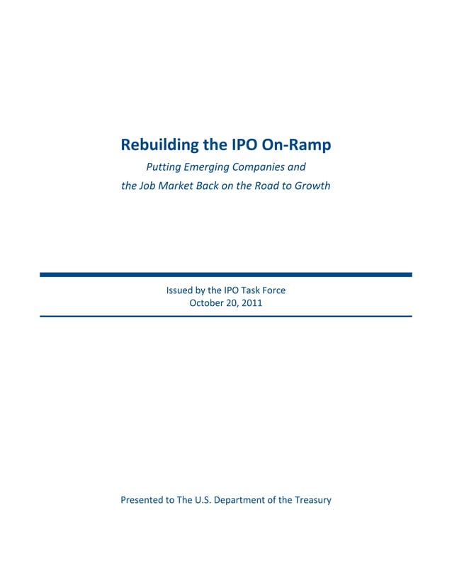 Rebuilding the ipo on ramp-final slide-share | PDF