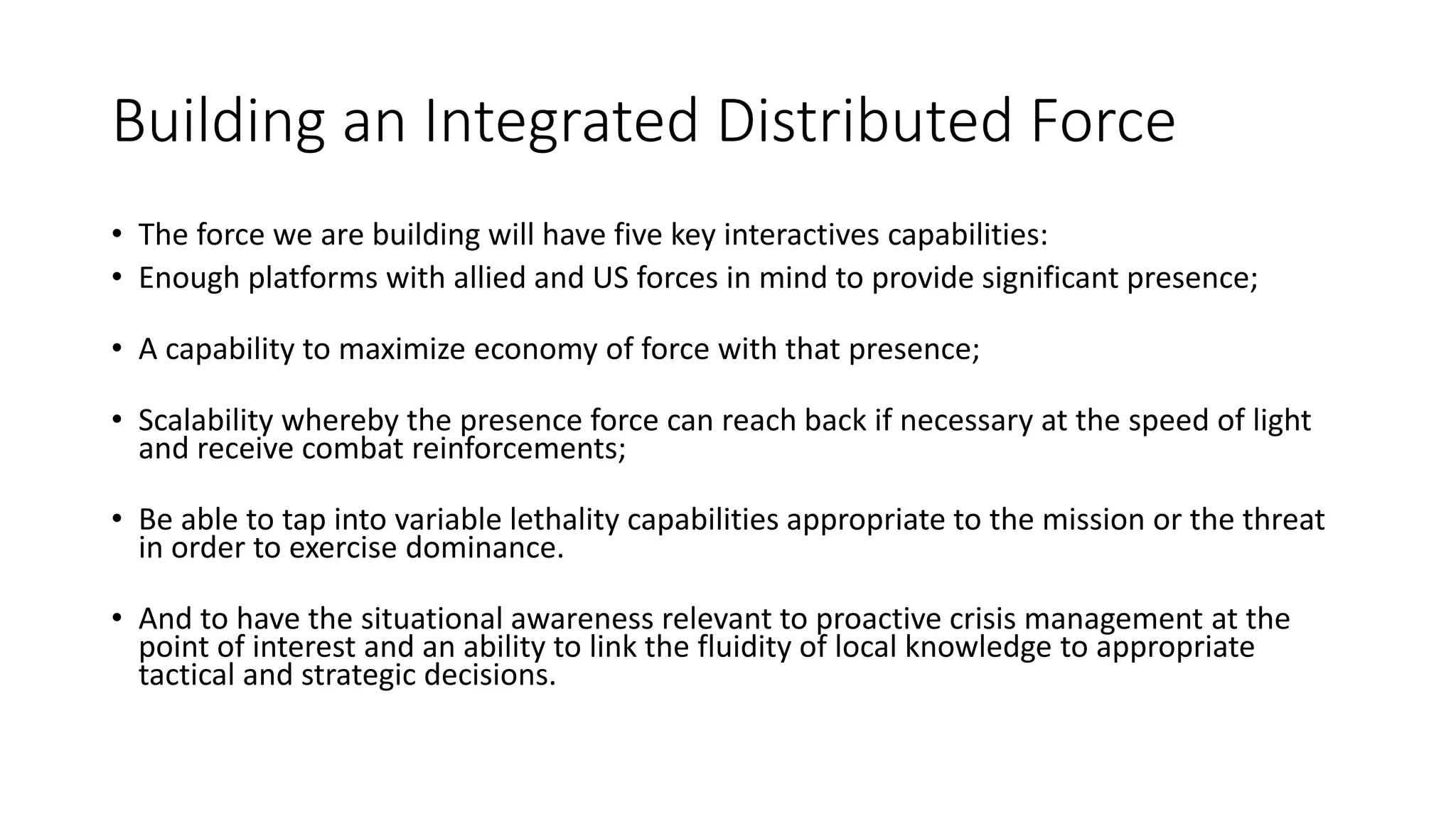 Rebuild of Conventional Forces | PPT
