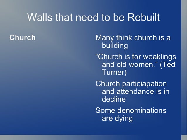 Rebuild the wall | PPT