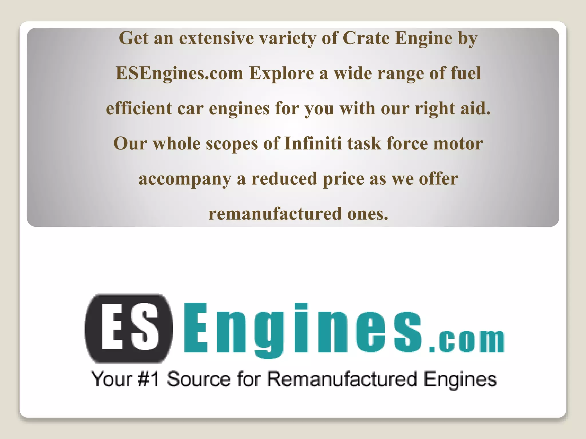 Rebuilt Car Engines | PPTX