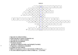 Rebusuri rezolvate | DOC
